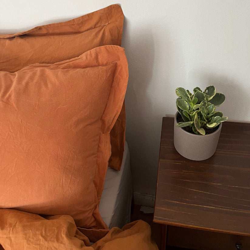 Terracotta Fitted Sheet Set – madder home