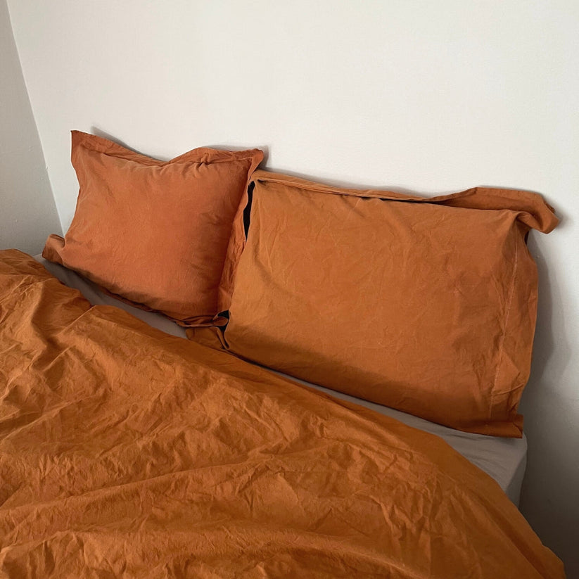 Terracotta Fitted Sheet Set – madder home