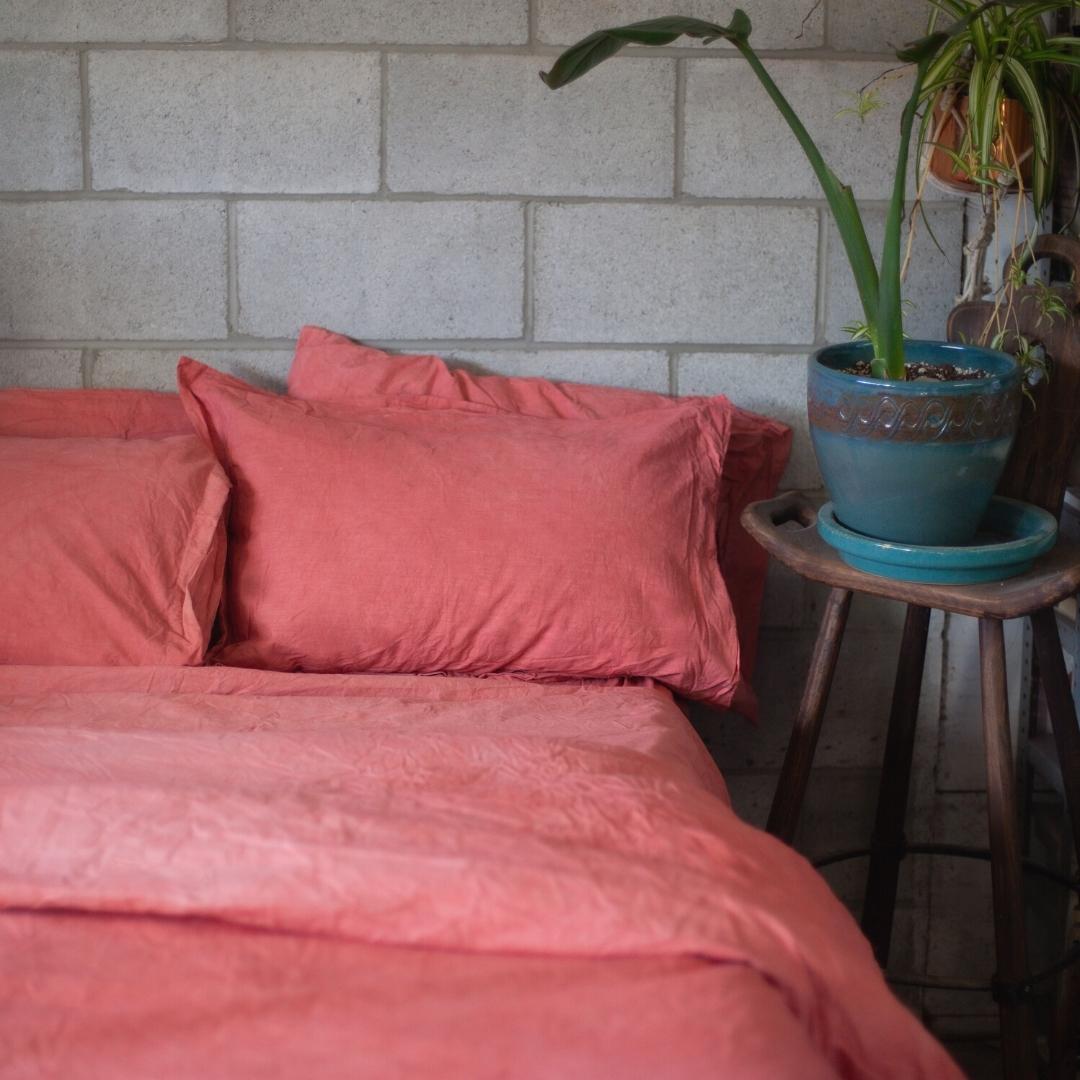Rose Madder Fitted Sheet Set – madder home